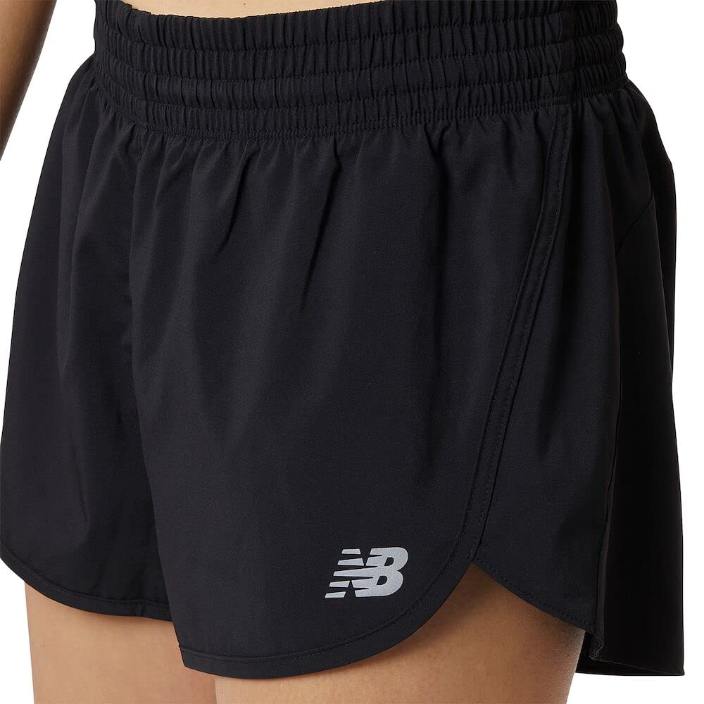 New Balance Women's Accelerate 2.5 Inch Short, Black, X-Large