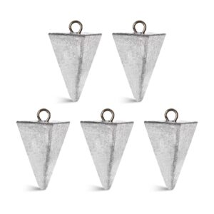 croch pyramid sinkers fishing weights for saltwater 1oz 2oz 3oz 4oz