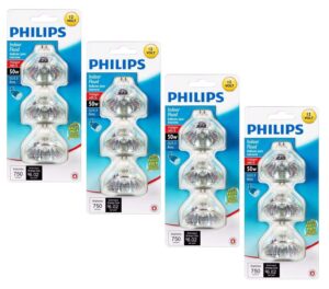 philips 415802 landscape and indoor flood 50-watt mr16 12-volt light bulb, 4-packs