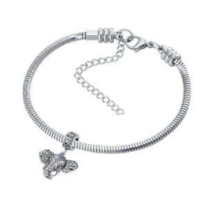 QeenseKc Good Luck Elephant Pendant Charm Lucky Animal Birthstone Bead for Pandora Bracelet, Aut-117_Elephant_09