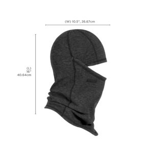 Turtle Fur Luxe Quantum Balaclava Face Mask Hood Neck Warmer, Black