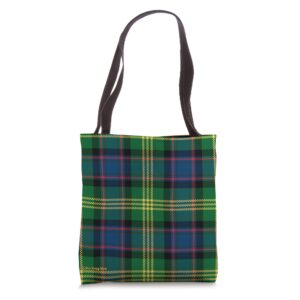 watson clan tartan tote bag