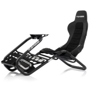 playseat trophy sim racing cockpit | high performance racing simulator cockpit | supports direct drive | compatible with all steering wheels & pedals on the market | supports pc & console | black