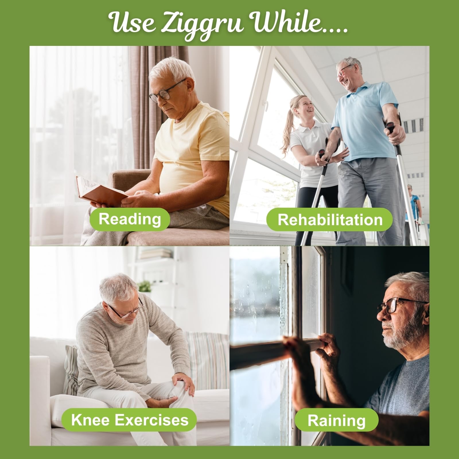 Kenko Life Ziggru Wood Leg Exerciser While Sitting for Seniors | Japanese Wooden Low Impact Exercise Equipment, Non Electric, Non Motorised, Rehabilitation, Physical Activity Elderly Over 80 Over 70