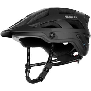 sena m1 evo smart communications mountain bike helmets (matte black, m)