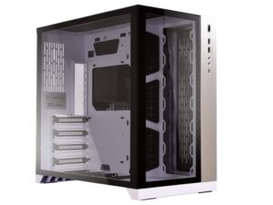 lian li pc-o11dw 011 dynamic white with radiator anti-sag bracket (gb002) gaming computer case - o11dw-gb002