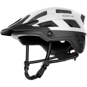 sena m1 evo smart communications mountain bike helmets (matte white, m)