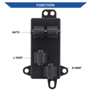 Obaee Power Window Switch Master Control Button Front Left Driver Side Compatible with Chrysler Town Country/Dodge Caravan/Grand Caravan 2004 2005 2006 2007 Replaces OE 4685732AC 04685732AC 901-449