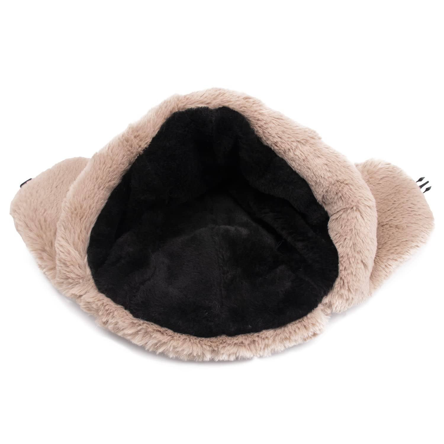 Peicees Winter Hats for Men Womens Fur Hats Russian Ushanka Trapper Hat with Ear Flaps Warmer for Adult Boys Girls White