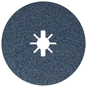 bosch fbx636 25-pack 6 in. x-lock coarse grit abrasive fiber discs 36 grit compatible with 7/8 in. arbor for applications in metal surface finishing, weld blending, rust removal