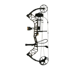 bear archery species ev ready to hunt adult compound bow package, 70 lb. draw weight, right hand, true timber strata