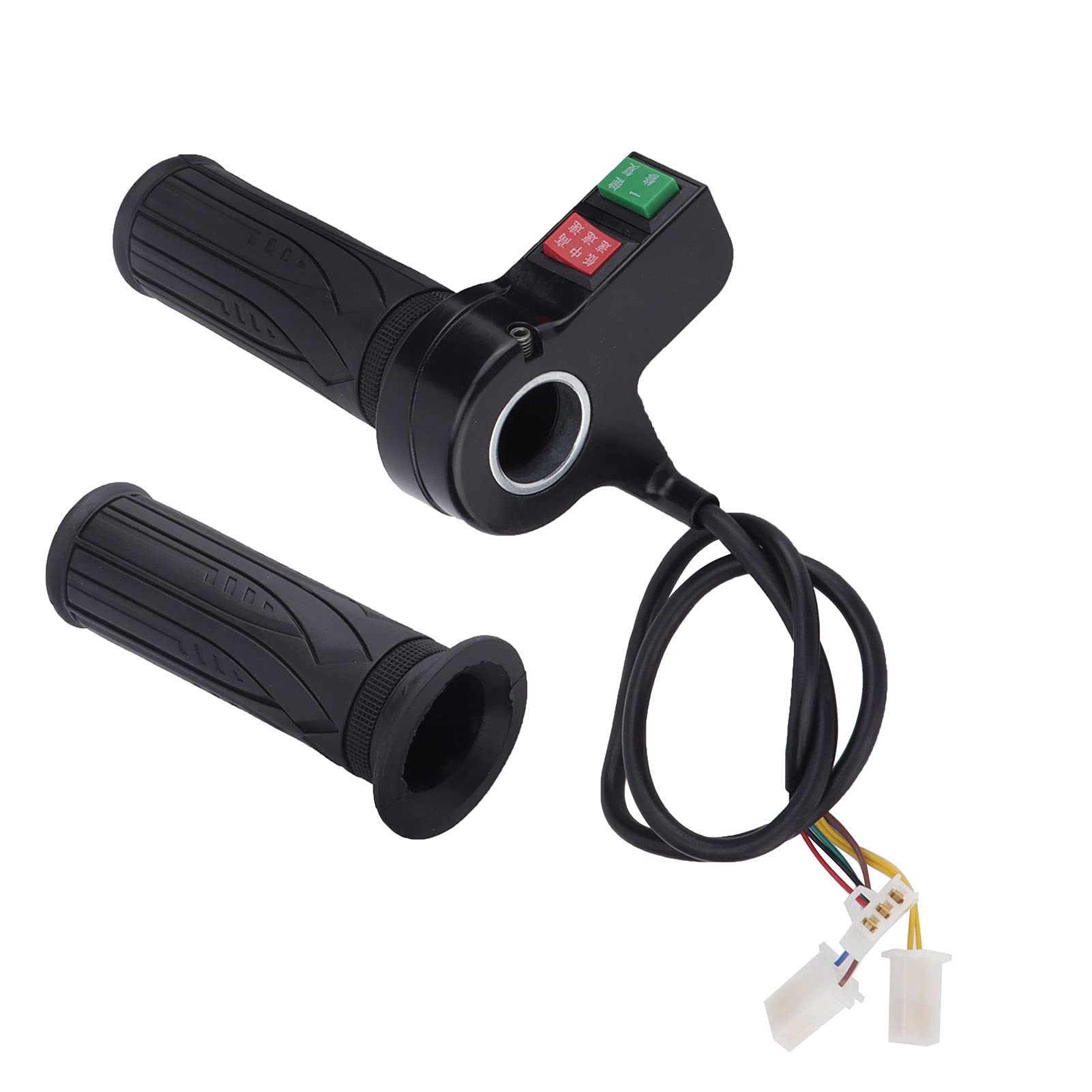 Dilwe Throttle Grip, 1 Pair Throttle Grip 3 Speed Control Throttle Handle Grips for Electric Bike