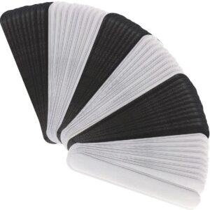 bmiroamdfe hat sweat liner for cap absorbent sweat shields pad for hats strips 80 pieces black and white for women men