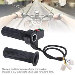 Dilwe Throttle Grip, 1 Pair Throttle Grip 3 Speed Control Throttle Handle Grips for Electric Bike