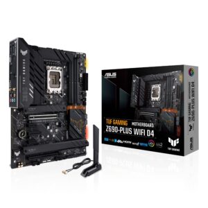 asus tuf gaming z690-plus d4 lga1700(intel 12th gen) atx motherboard(pcie 5.0, ddr4,4xm.2/nvme ssd,14+2 power stages,wifi 6,2.5gb lan,front usb 3.2 gen 2 type-c,thunderbolt 4,argb headers)