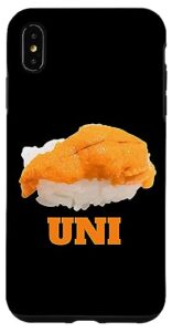 iphone xs max sea urchin sushi nigiri uni ウニ for men and women and kids case