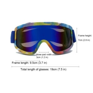 Ski Goggles, Snowboard Goggles， Mountaineering Protection Snow Goggles for Boys & Girls, Youth, Men (Color : Blue2)