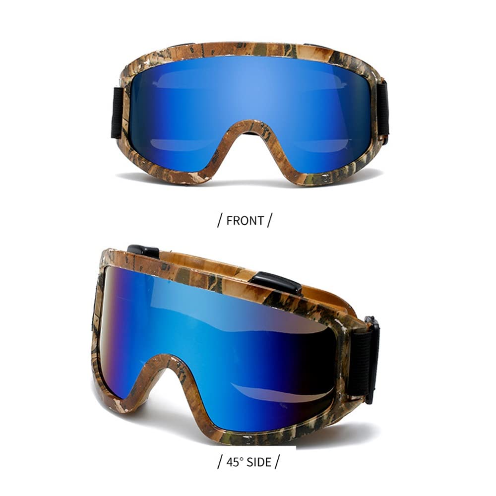 Ski Goggles, Snowboard Goggles， Mountaineering Protection Snow Goggles for Boys & Girls, Youth, Men (Color : Blue2)