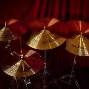 HAIRIESIS Cymbal Exquisite Alloy Cymbal Set 14"/16"/18"/20" 5 Pieces Drum Cymbal