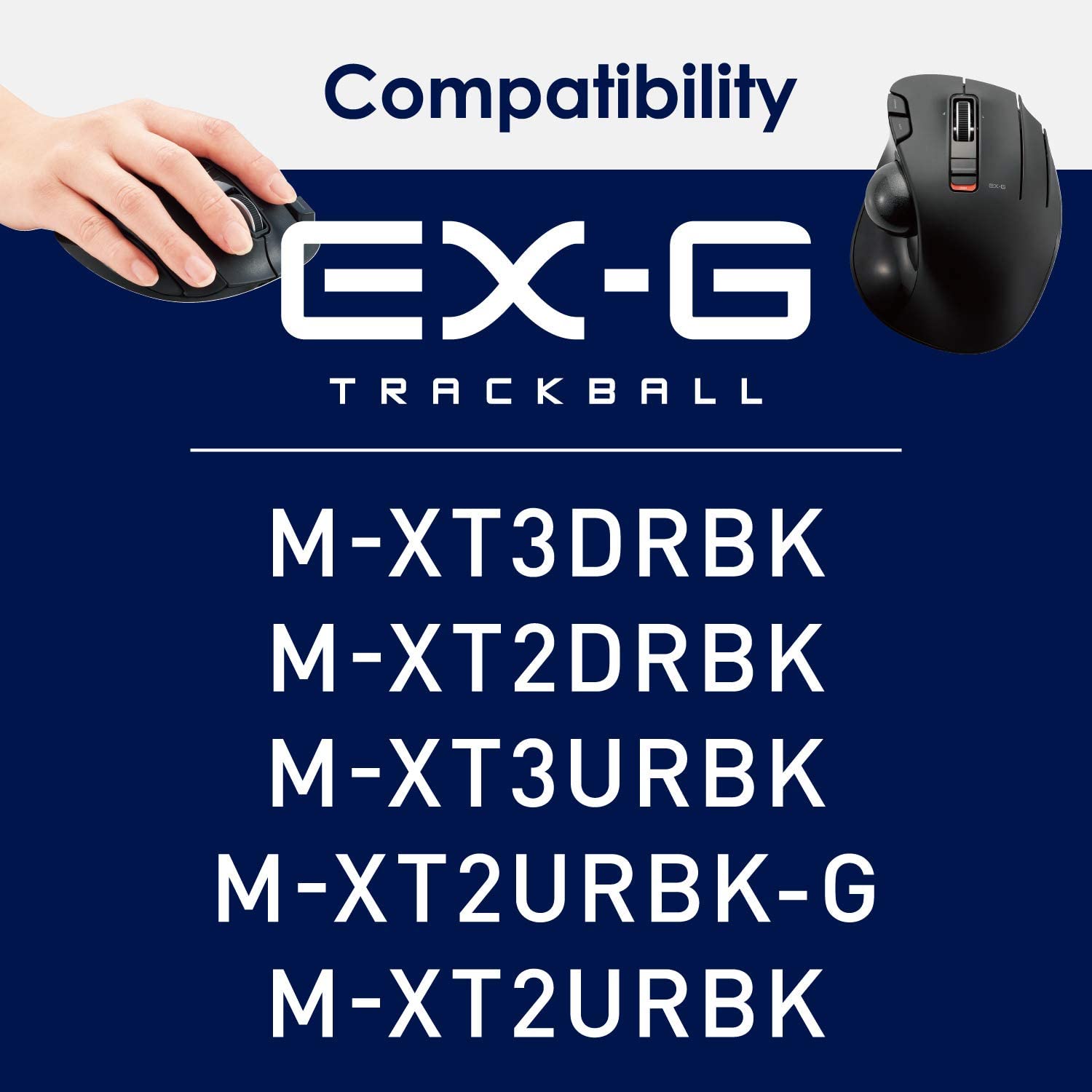 ELECOM 2.4GHz Wireless Thumb-Operated Trackball Mouse & EVA Travel Case (M-XT3DRBK & BMA-XT2BK)