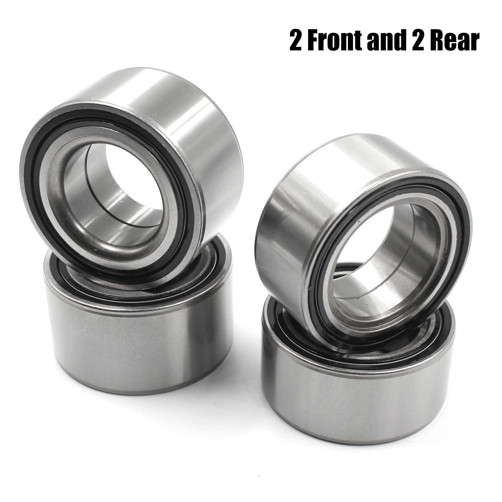 Nakuuly 3514699 3514635 Front and Rear Wheel Bearings Compatible with Polaris Ranger RZR 800/RZR S 800 2010-2014,Ranger 900 XP/Ranger 900 Crew 2013-2016 Replaces # 3585502 3514627, 4pcs