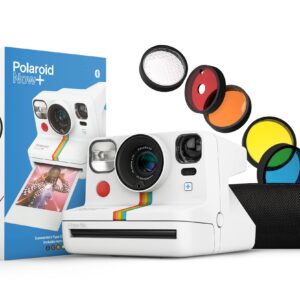 Polaroid Now+ White (9062) - Bluetooth Connected I-Type Instant Film Camera (Renewed)