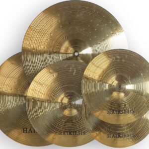 HAIRIESIS Cymbal Exquisite Alloy Cymbal Set 14"/16"/18"/20" 5 Pieces Drum Cymbal