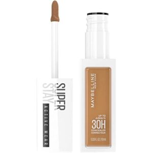 maybelline super stay liquid concealer makeup, full coverage concealer, up to 30 hour wear, transfer resistant, natural matte finish, oil-free, available in 16 shades, 50, 1 count