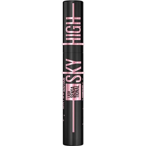 Maybelline Lash Sensational Sky High Washable Mascara Makeup, Volumizing, Lengthening, Defining, Curling, Multiplying, Buildable Formula, Cosmic Black, 1 Count