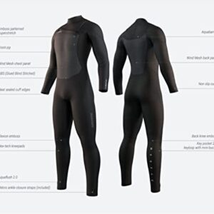 Mystic Voltt 5/4/3mm Front-Zip Fullsuit Wetsuit 2022 - Black 220001 XL