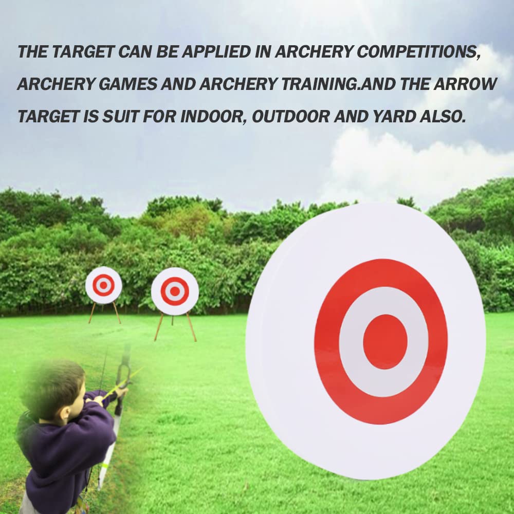 ELONG EVA Foam Archery Target, 25cm Round Archery Targets for Backyard,Shooting Practice Board Indoor and Outdoor Sports Hunting Accessories One Piece