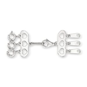 ross-simons italian 14kt white gold layering clasp