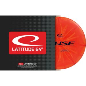 Latitude 64 Retro Burst Fuse Midrange Disc Golf, Beginner Outdoor Games, Midrange Frisbee, 170g +, Stamp Color and Burst Pattern Will Vary, Blue