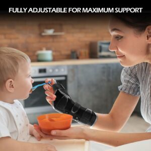 TIMTAKBO Thumb Spica Splint Wrist Brace, Carpal Tunnel Wrist Thumb Brace Rigid Support, Wrist Splint Night Support Thumb Stabilizer, Hand Brace for Sprained Wrist, Arthritis, Tendonitis - Right, M