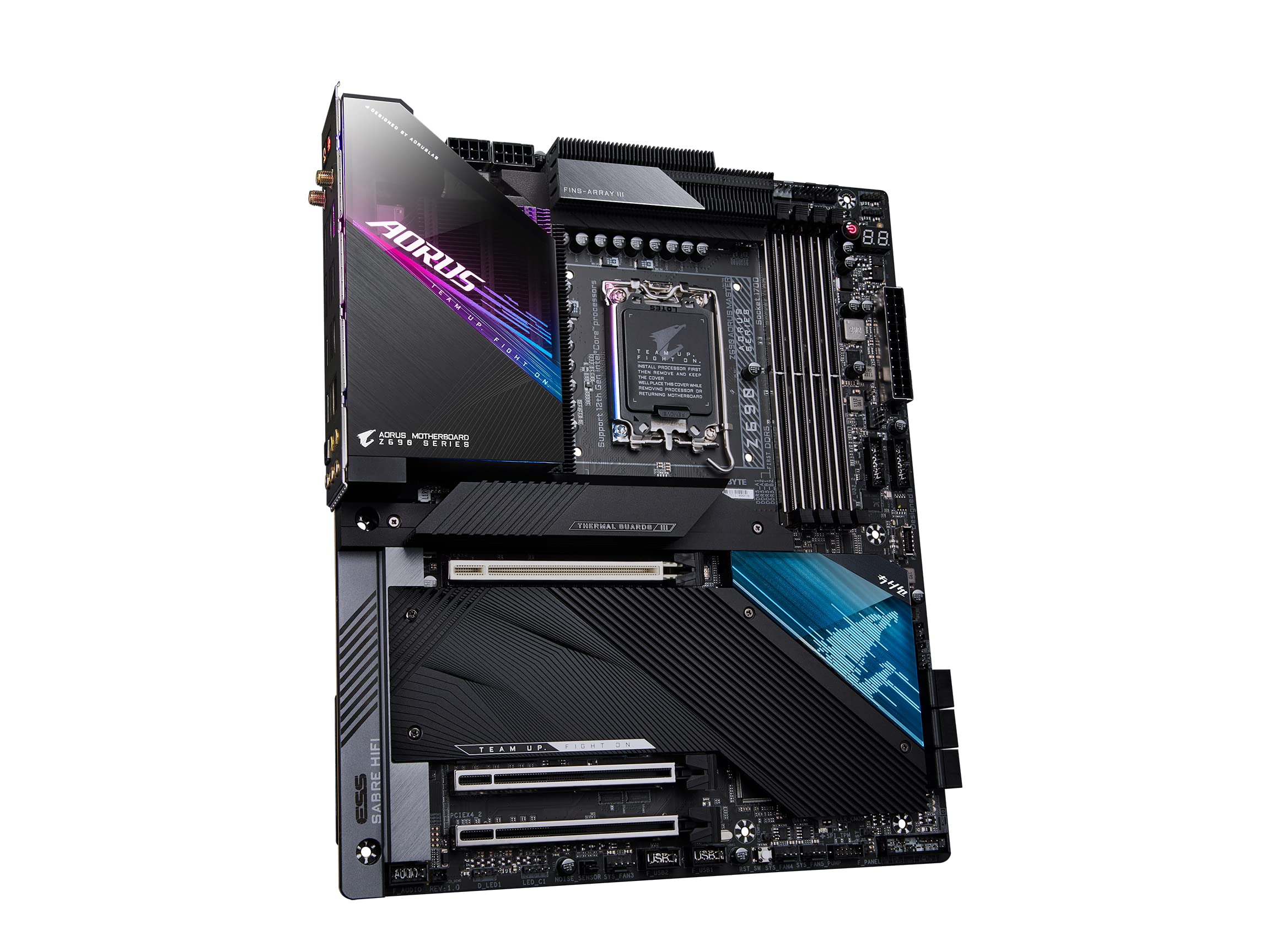 GIGABYTE Z690 AORUS MASTER (LGA 1700/ Intel Z690/ ATX/ DDR5/ Quad M.2/ PCIe 5.0/ USB 3.2 Gen2X2 Type-C/ Intel WiFi 6E/ AQUANTIA 10GbE LAN/ Intel Thunderbolt 4/ Gaming Motherboard)