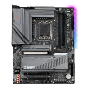 GIGABYTE Z690 Gaming X DDR4 (LGA 1700/ Intel Z690/ ATX/ DDR4/ Quad M.2/ PCIe 5.0/ USB 3.2 Gen2X2 Type-C/ 2.5GbE LAN/Gaming Motherboard)