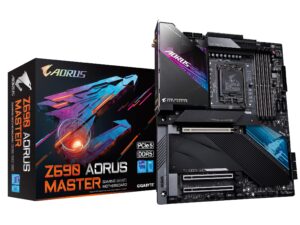 gigabyte z690 aorus master (lga 1700/ intel z690/ atx/ ddr5/ quad m.2/ pcie 5.0/ usb 3.2 gen2x2 type-c/ intel wifi 6e/ aquantia 10gbe lan/ intel thunderbolt 4/ gaming motherboard)