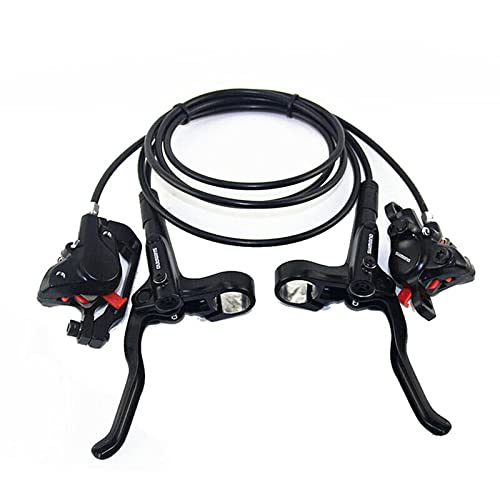 JKSPORTS Shima OEM MT200 MTB Hydraulic Disc Brake Set,Disc Brake and Lever (MT200 Left Front and Right Rear Hydraulic)