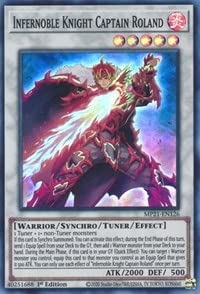 infernoble knight captain roland - mp21-en126 - super rare - 1st edition