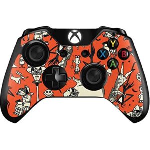 skinit decal gaming skin compatible with xbox one controller - officially licensed disney the nightmare before christmas character pattern print design