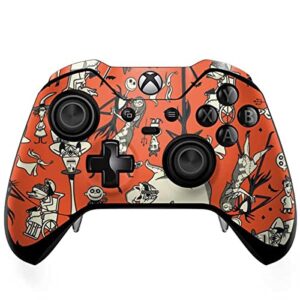 skinit decal gaming skin compatible with xbox one elite controller - officially licensed disney the nightmare before christmas character pattern print design