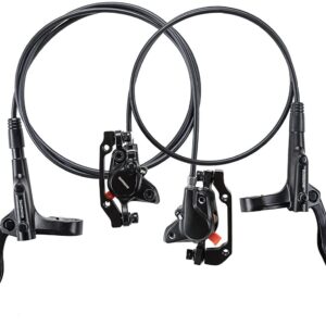 JKSPORTS Shima OEM MT200 MTB Hydraulic Disc Brake Set,Disc Brake and Lever (MT200 Left Front and Right Rear Hydraulic)