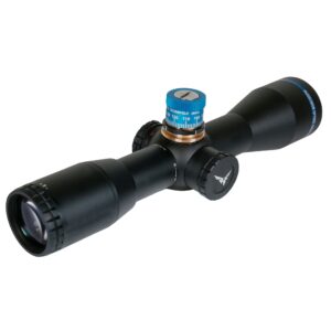 huskemaw crossfield 4x40 fixed power 30mm tube diameter crossbow scope w/arrow drop compensator turret