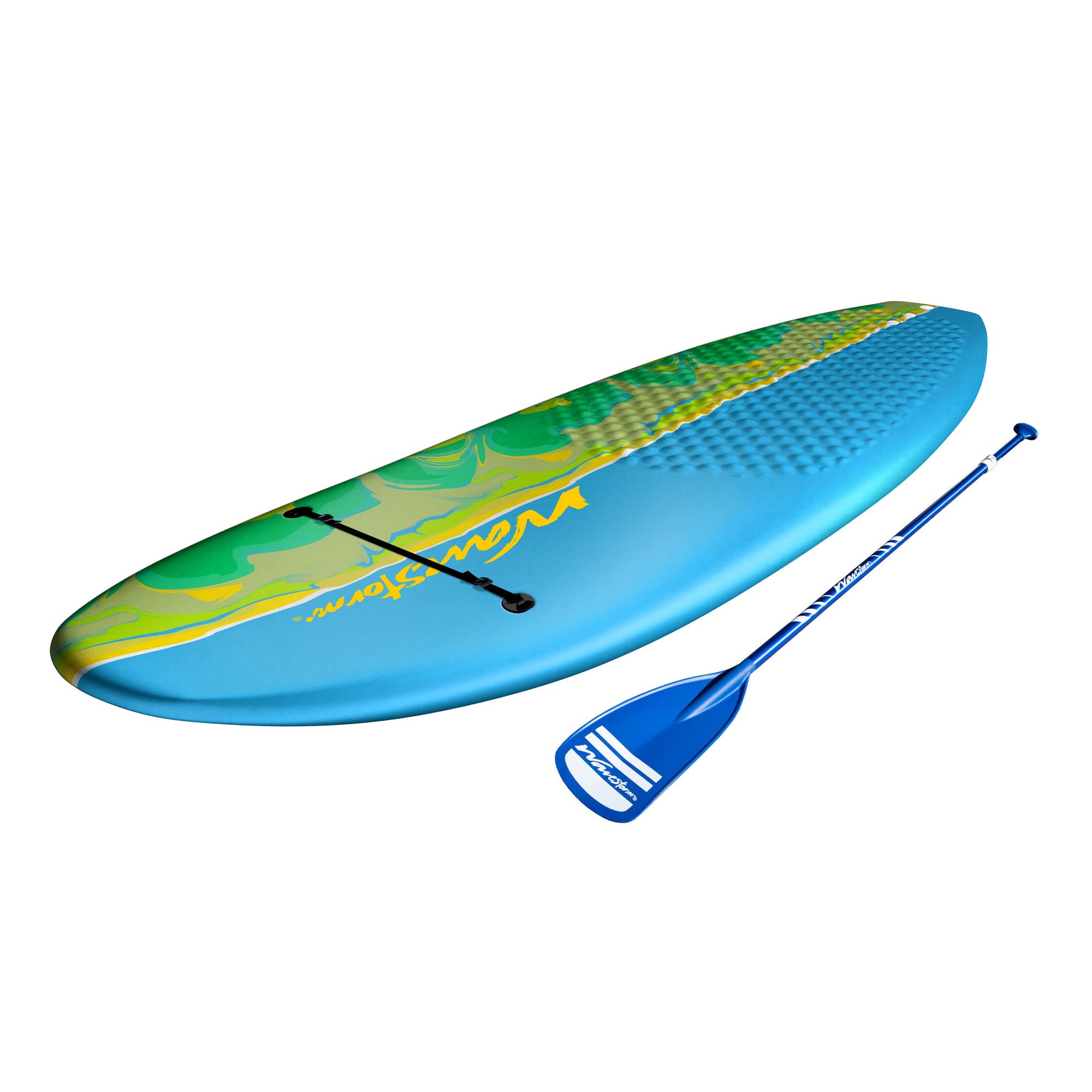 WAVESTORM 8ft Junior Stand Up Paddleboard | Superior Foam Construction with Stringers | Accessories Included Adjustable Paddle Leash and Removable fin| Carry Handle | Sized for Youth