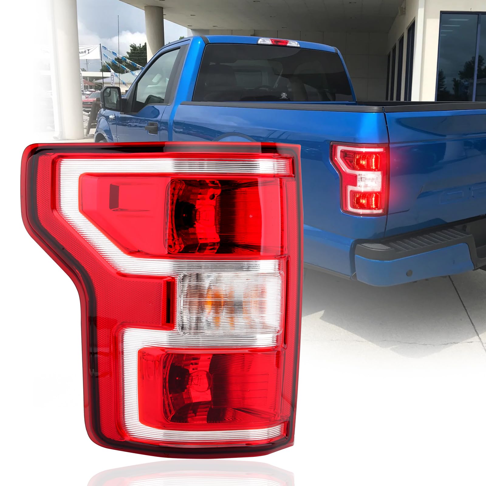 MZORANGE Brake Tail Light Rear Lamp For Ford F150 F-150 2018 2019 2020 (Left Driver Side)