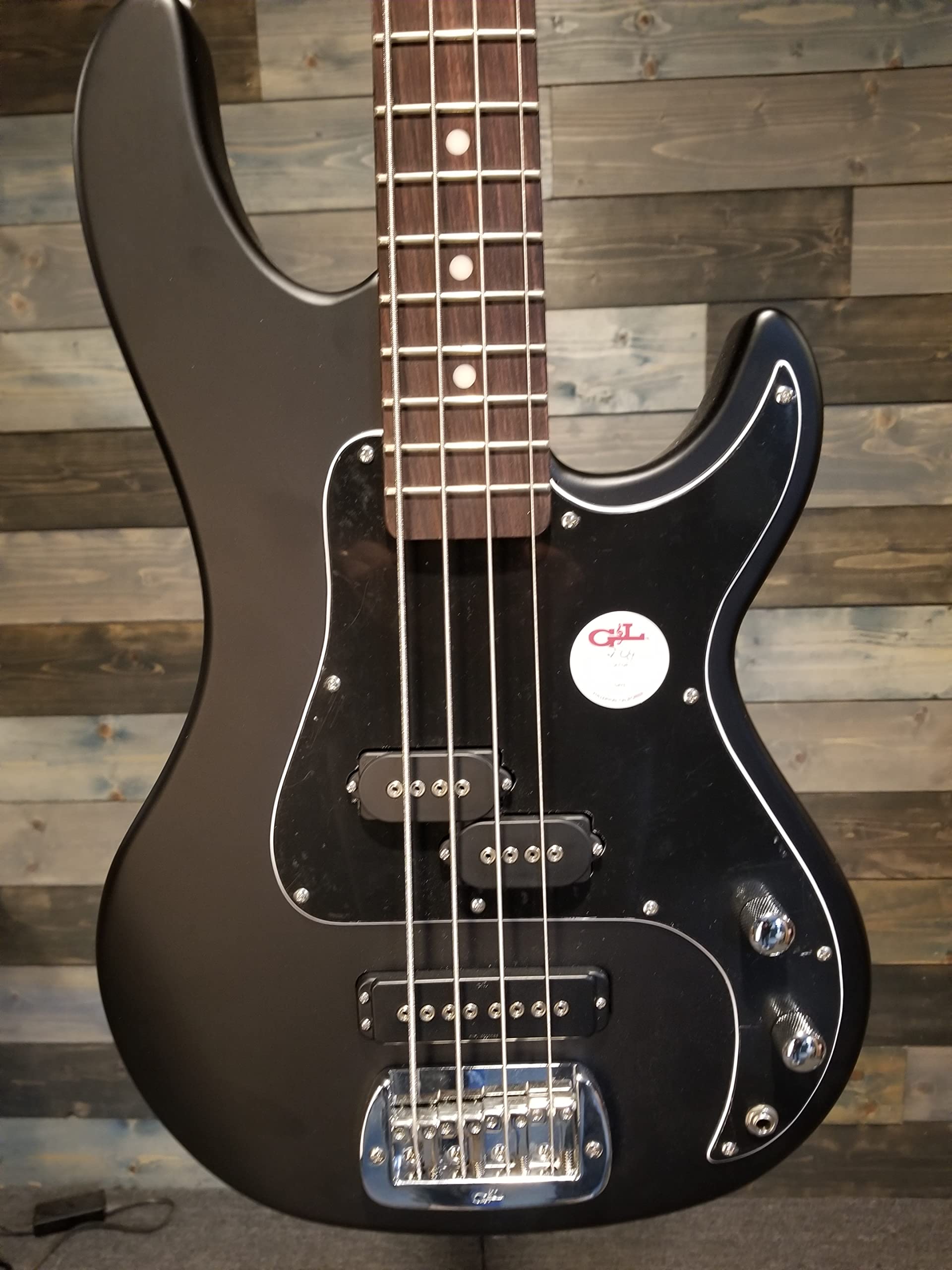 G&L Tribute SB-2 Bass Guitar - Black Frost