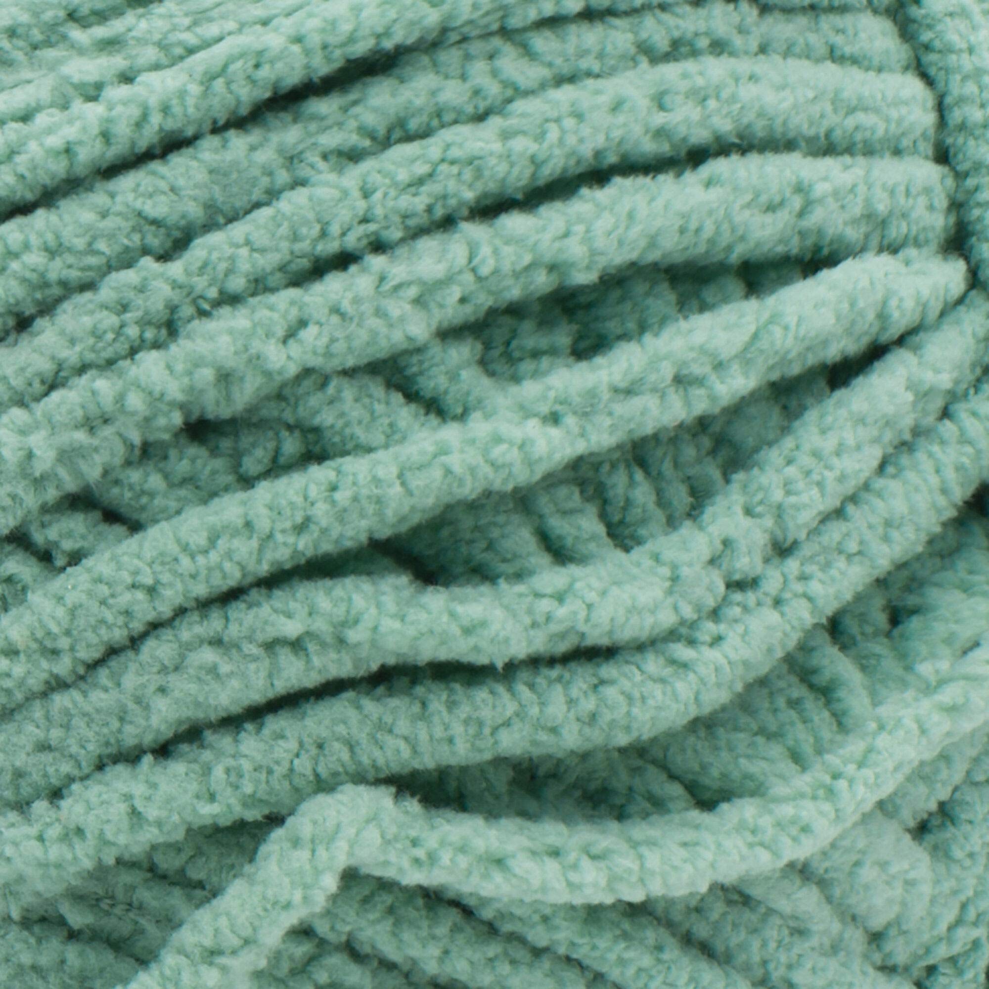 Bernat Baby Blanket Yarn - Big Ball (10.5 oz) - 2 Pack with Pattern Cards in Color (Misty Jungle Green)