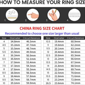 CaratDream 10K white gold platinum plated classic six prong proposal engagement wedding bands diamond rings for women 0.5-2.0ct Gift for girlfriend mum anniversary friend birthday(2.0ct Size-7.5#)