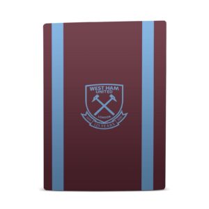 Head Case Designs Officially Licensed West Ham United FC Jersey 2020/21 Home Kit Matte Vinyl Faceplate Sticker Gaming Skin Case Cover Compatible with Sony Playstation 5 PS5 Digital Edition Console