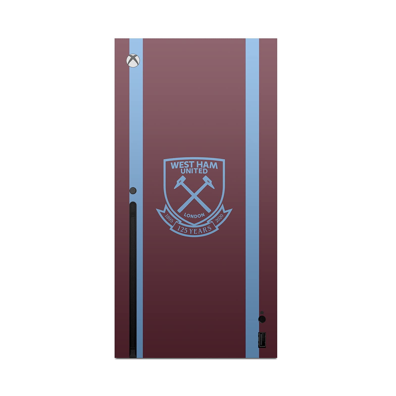 Head Case Designs Officially Licensed West Ham United FC Jersey 2020/21 Home Kit Vinyl Sticker Gaming Skin Case Cover Compatible with Xbox Series X Console and Controller Bundle